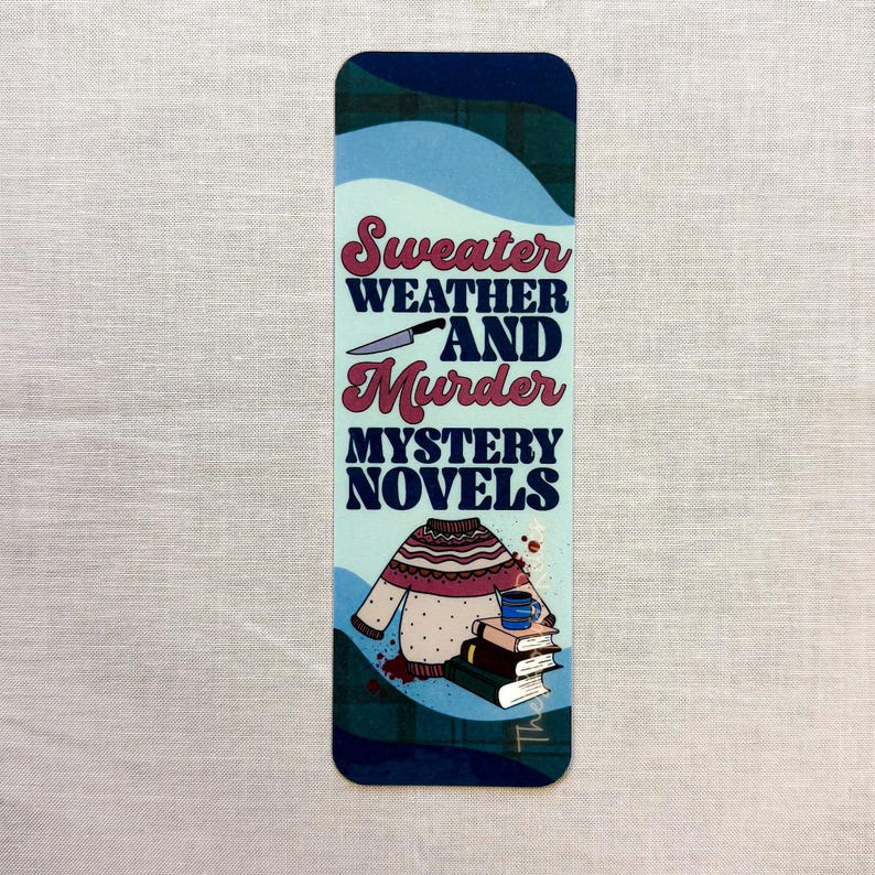 Murder Mystery Bookmarks, True Crime Bookmark, Thriller Reading ...