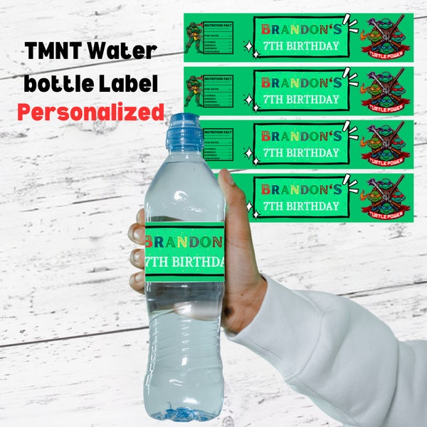 Ninja Turtle Water - Etsy