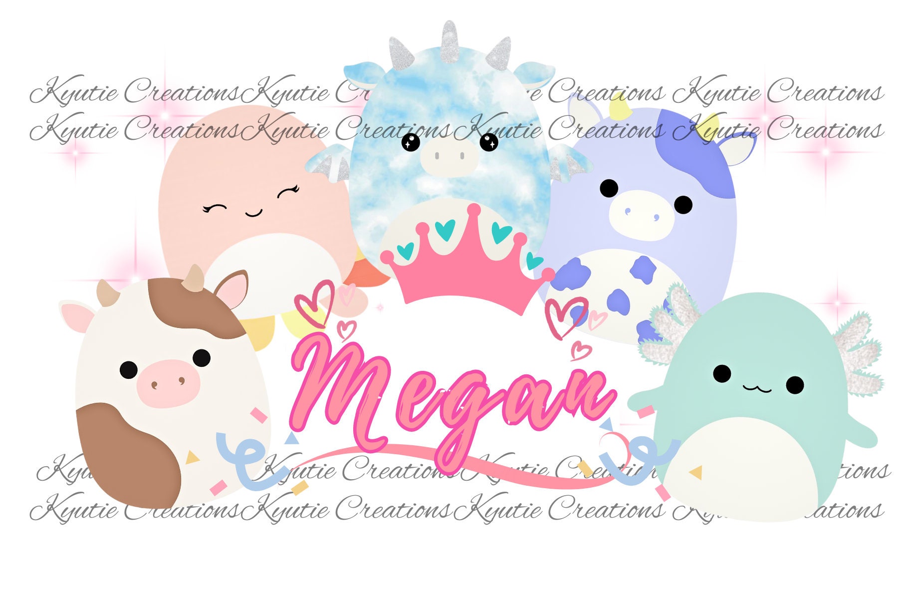 Custom Name Cute Squish PNG, Kawaii Squish SVG, Kawaii SVG, Squish ...