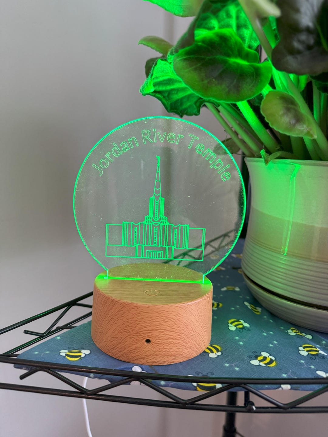 LDS Temple Night Lights, Acrylic, Custom Engraved, Salt Lake Temple ...