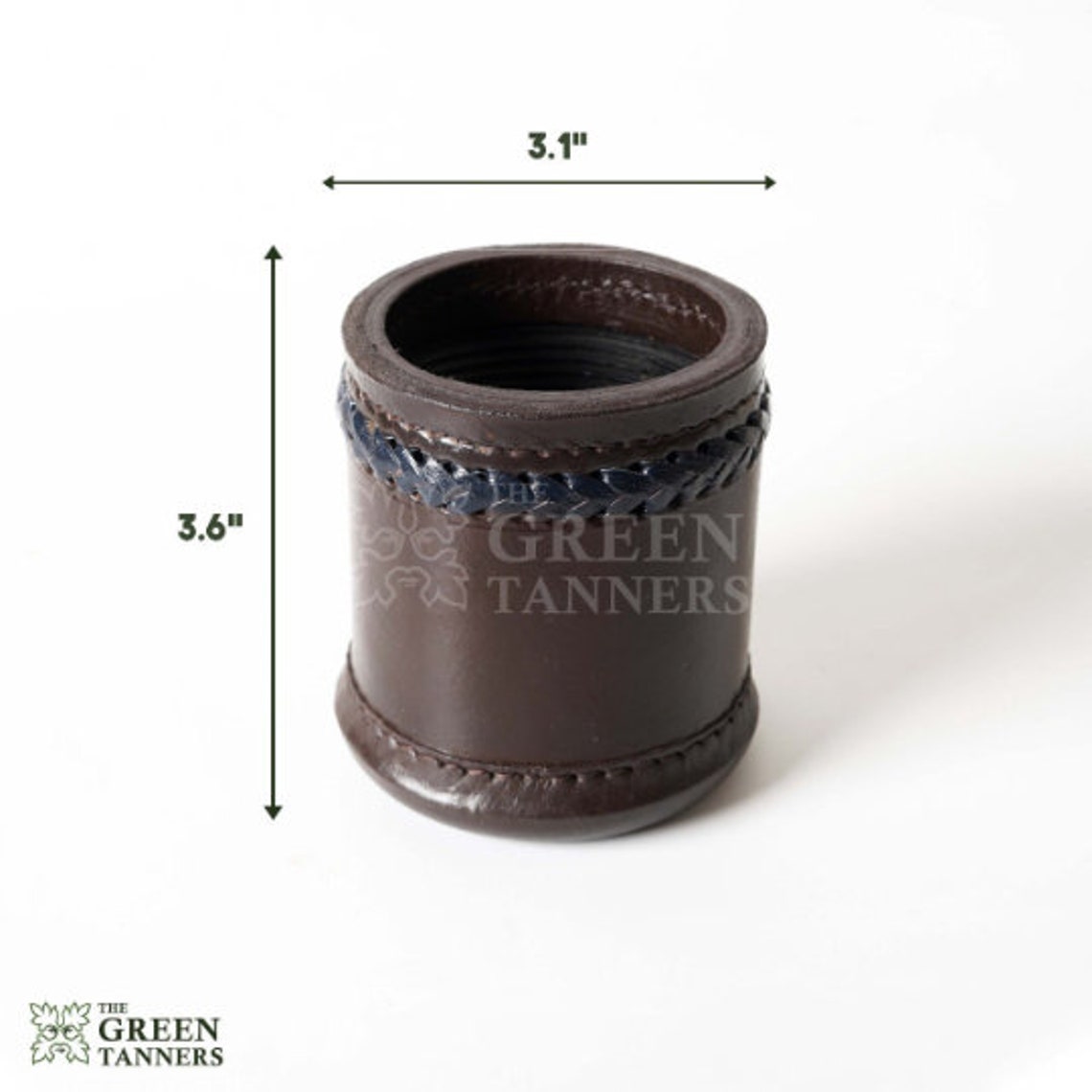 Yahtzee Leather Dice Roller, Real Leather Dice Cup With 5 Dice, Dice ...