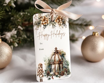 Merry Christmas Gift Tag Printable, Printable Christmas Gift Tag ...