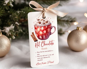 Merry Christmas Gift Tag Printable Printable Christmas Gift - Etsy