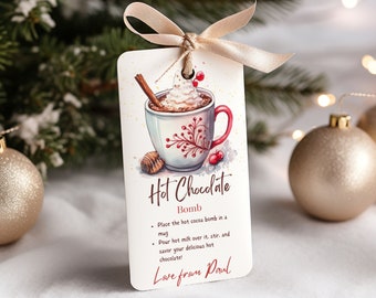 Merry Christmas Gift Tag Printable Printable Christmas Gift - Etsy