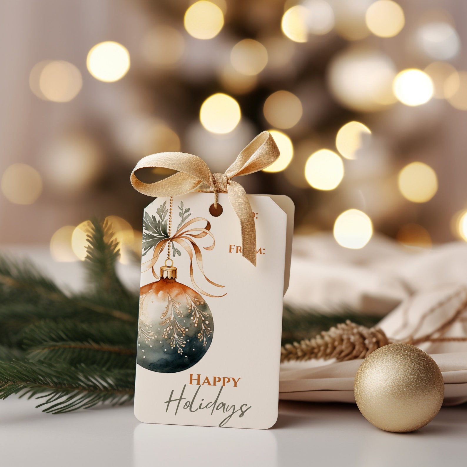 Merry Christmas Gift Tag Printable, Printable Christmas Gift Tag ...