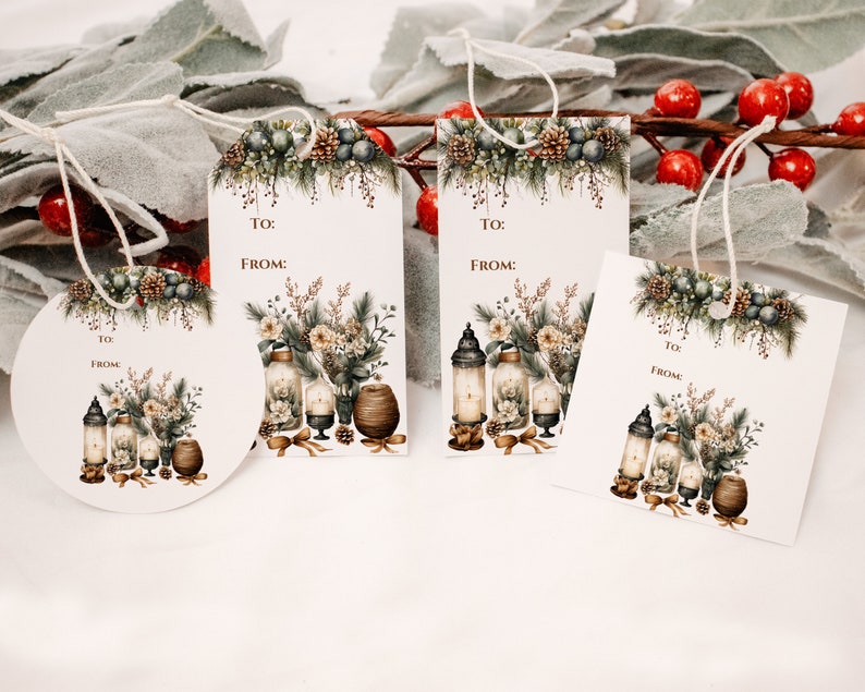 Merry Christmas Gift Tag Printable, Printable Christmas Gift Tag ...