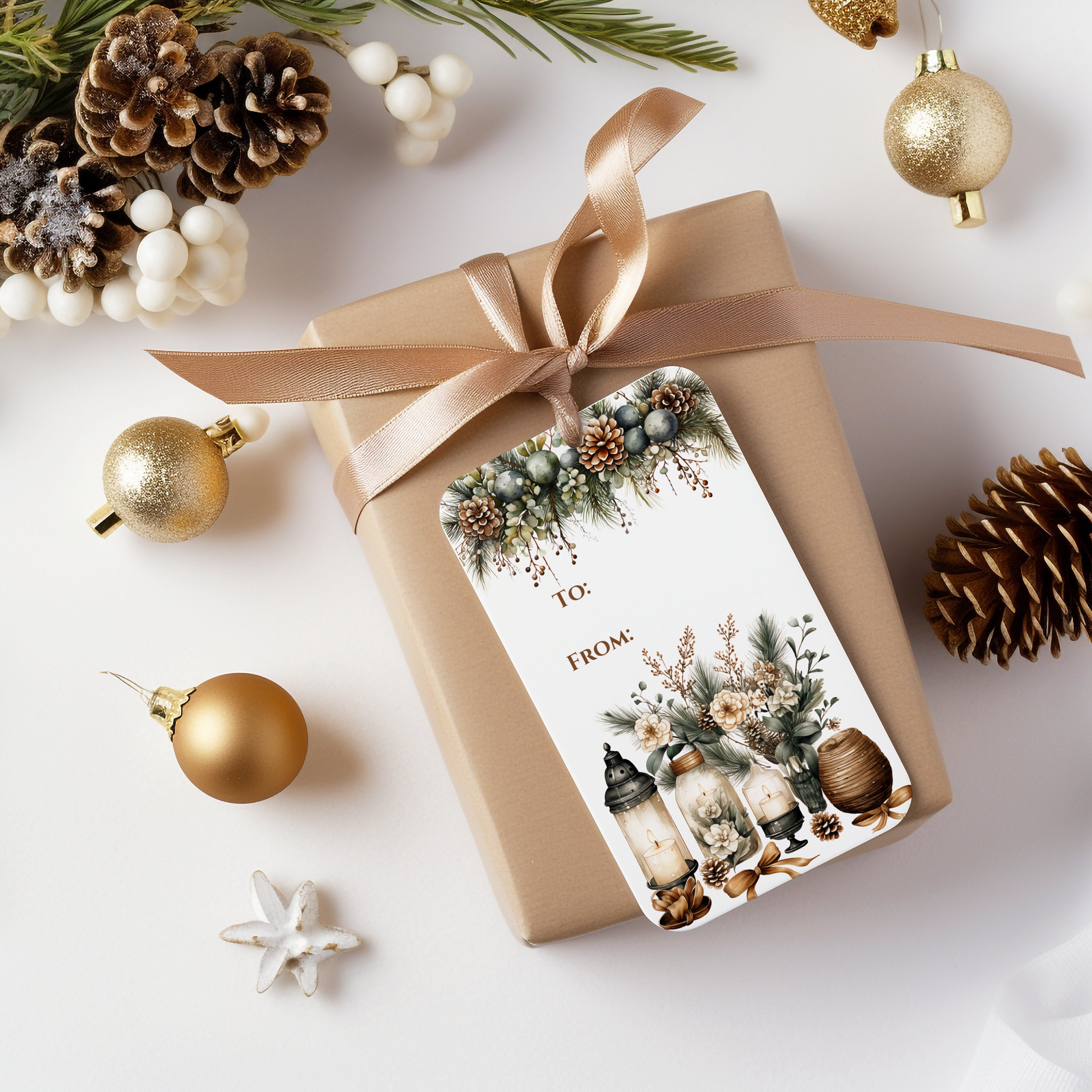 Merry Christmas Gift Tag Printable, Printable Christmas Gift Tag ...