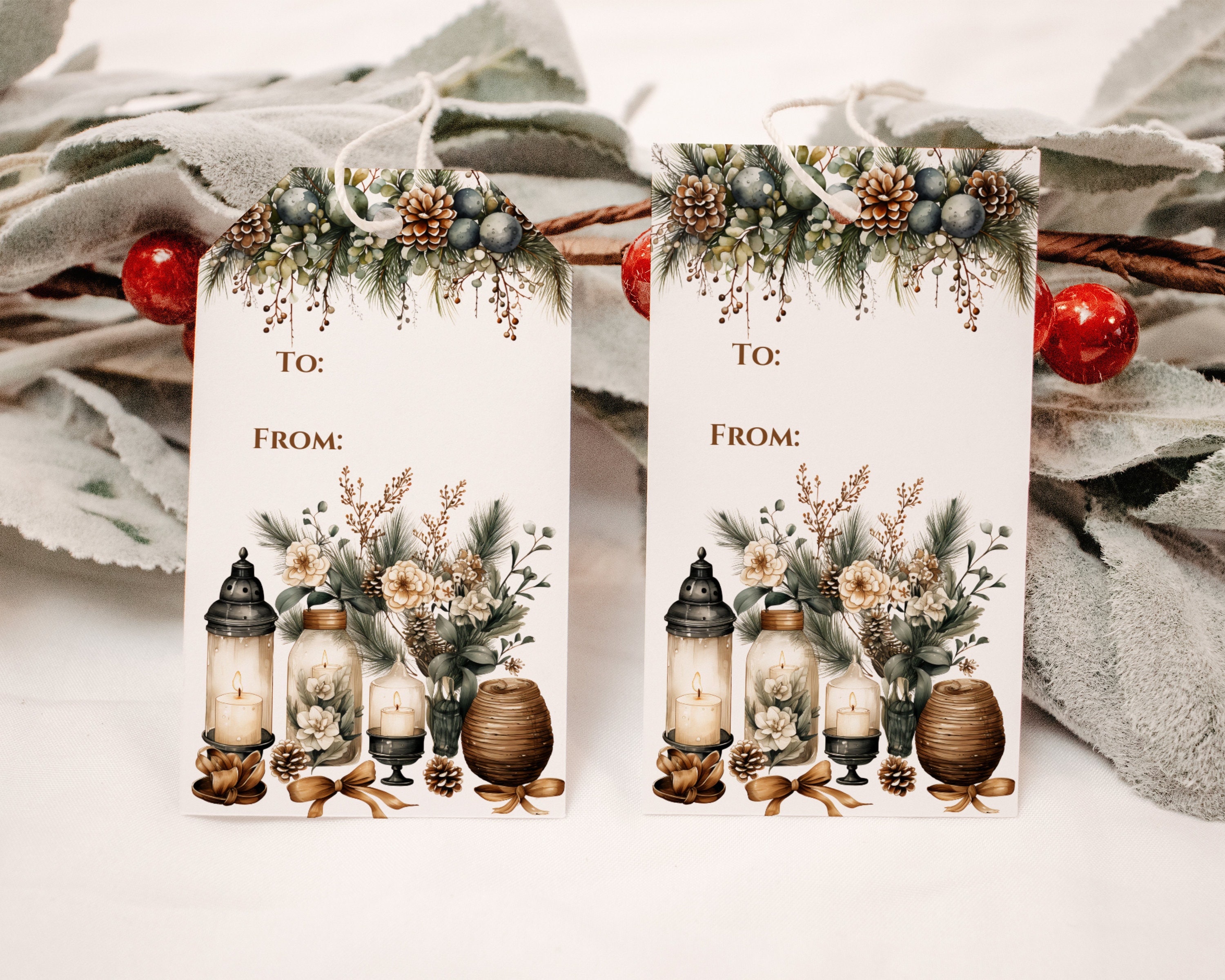 Merry Christmas Gift Tag Printable, Printable Christmas Gift Tag ...