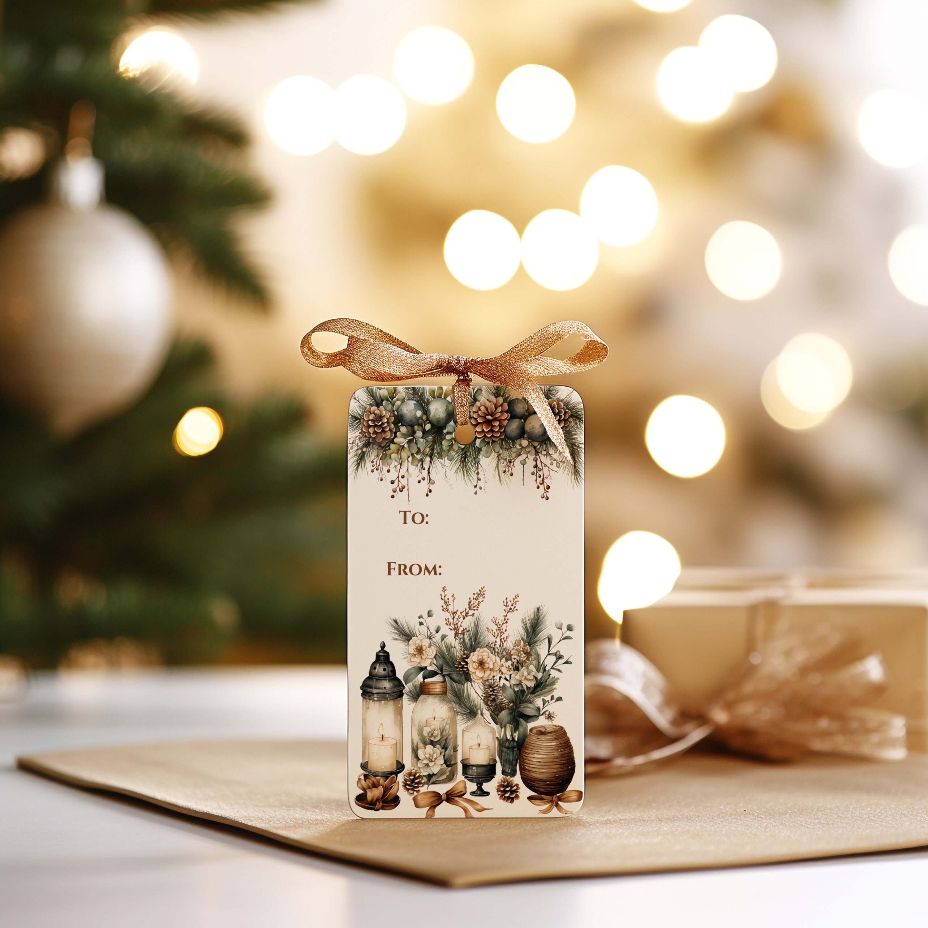 Merry Christmas Gift Tag Printable, Printable Christmas Gift Tag ...