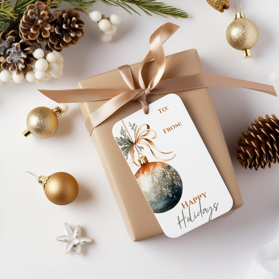 Merry Christmas Gift Tag Printable, Printable Christmas Gift Tag ...