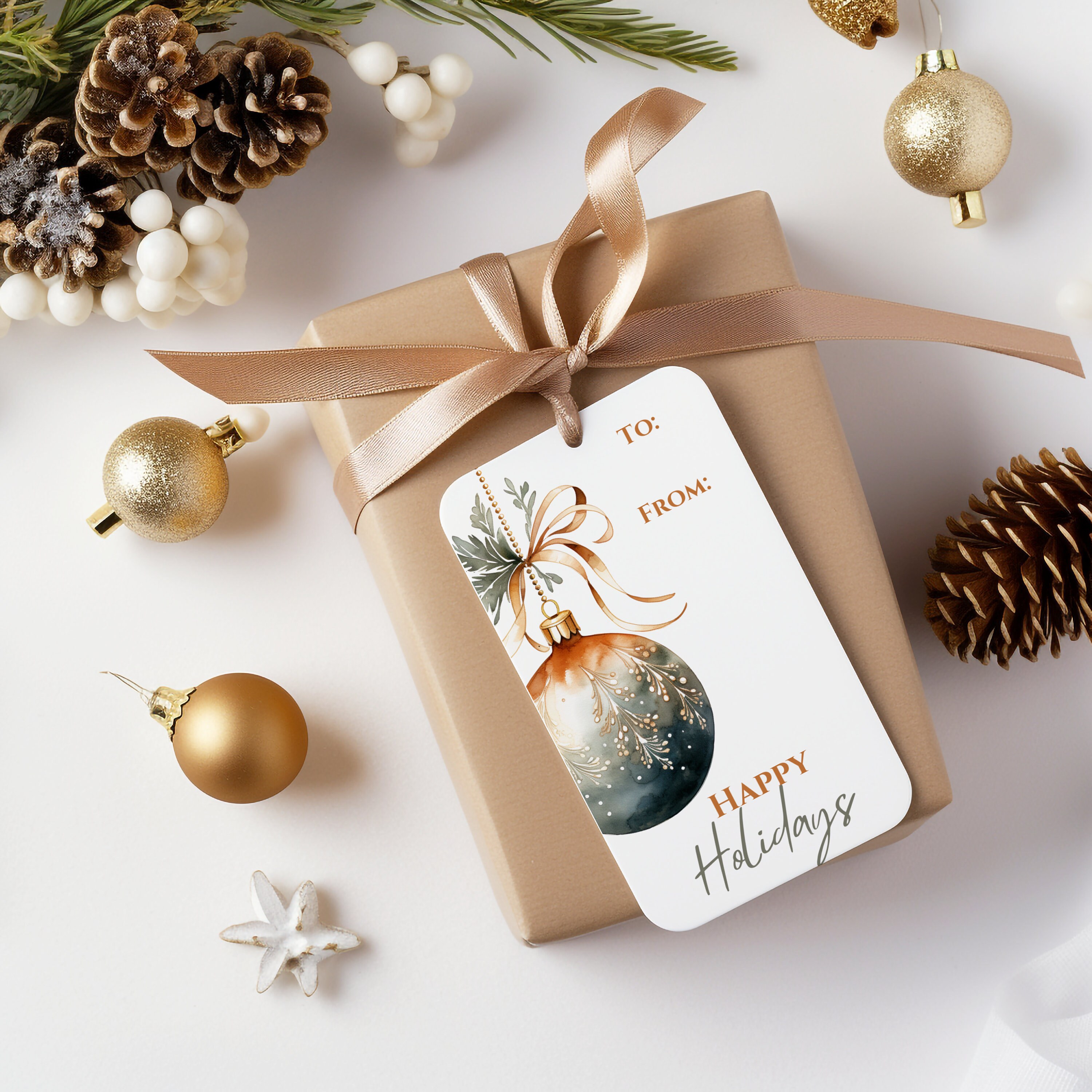 Merry Christmas Gift Tag Printable, Printable Christmas Gift Tag ...