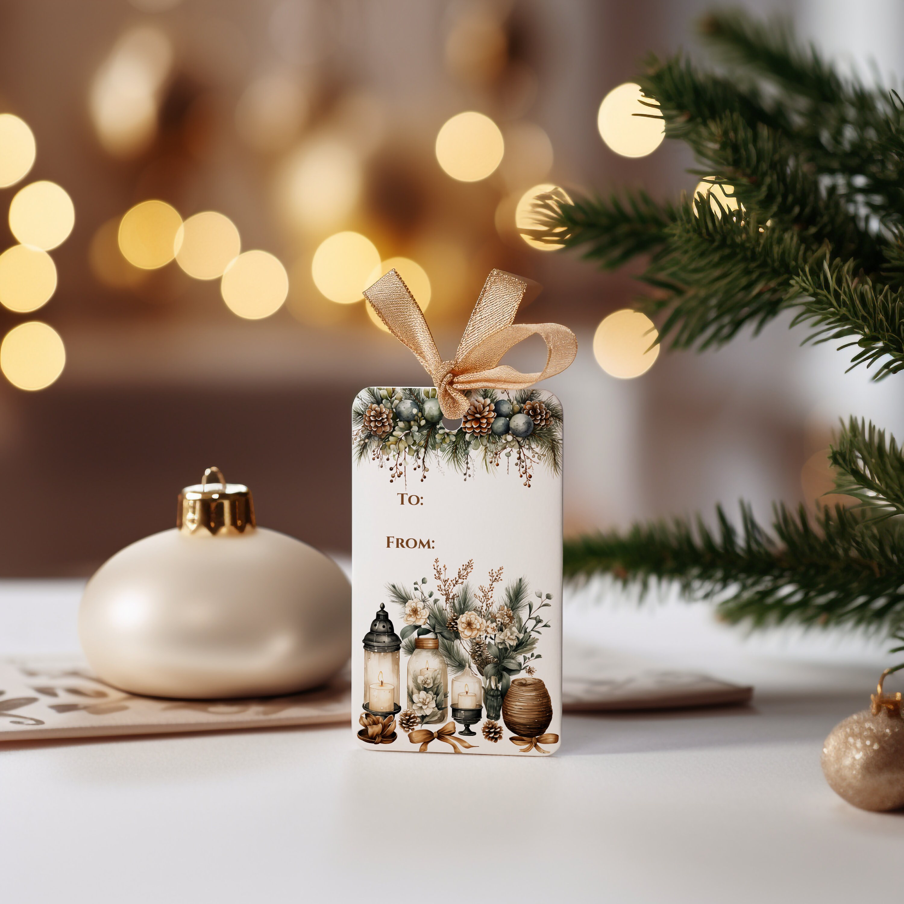 Merry Christmas Gift Tag Printable, Printable Christmas Gift Tag ...