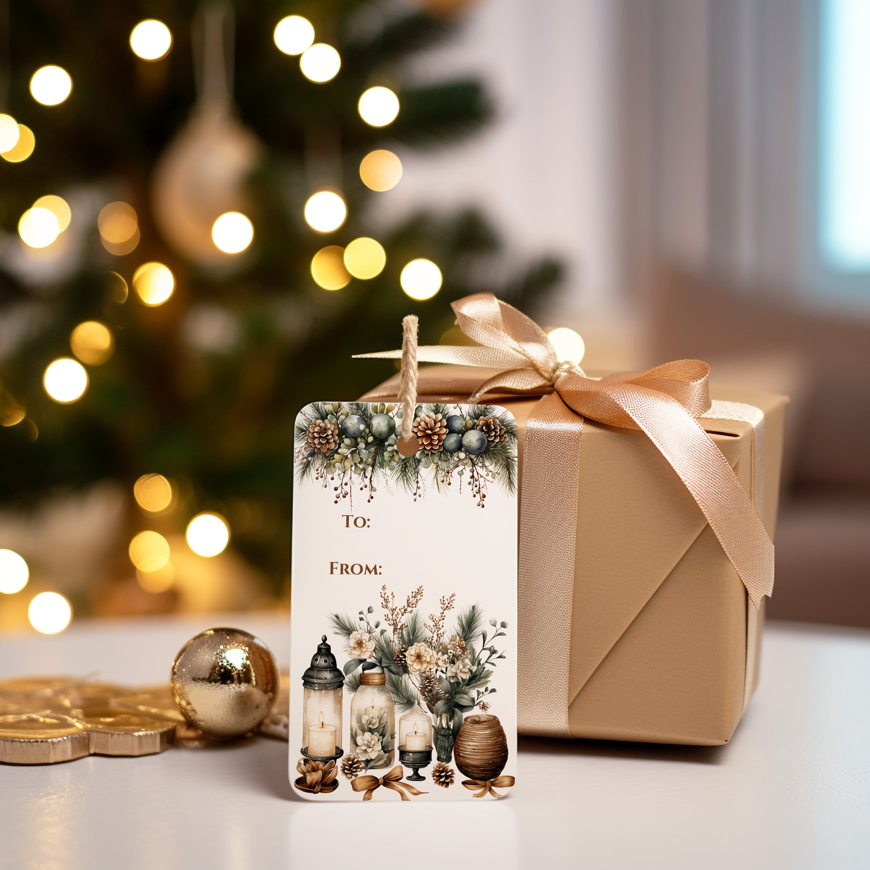 Merry Christmas Gift Tag Printable, Printable Christmas Gift Tag ...