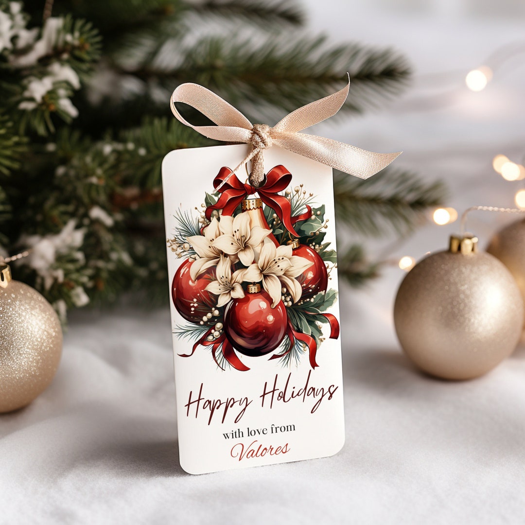 Merry Christmas Gift Tag Printable, Printable Christmas Gift Tag ...