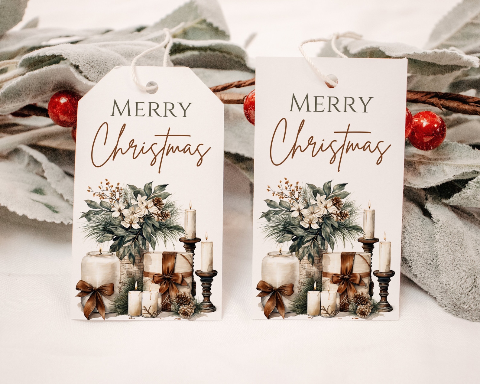 Merry Christmas Gift Tag Printable, Printable Christmas Gift Tag ...