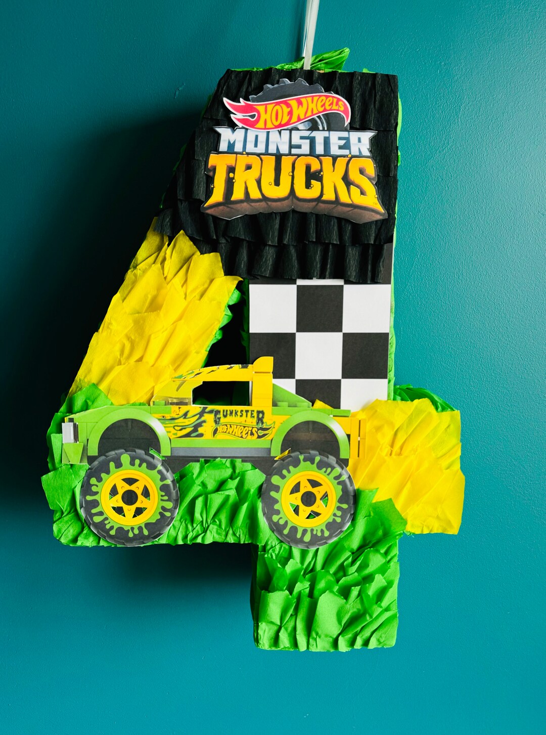 Hot Wheels Monster Trucks Inspired Pinata - Etsy