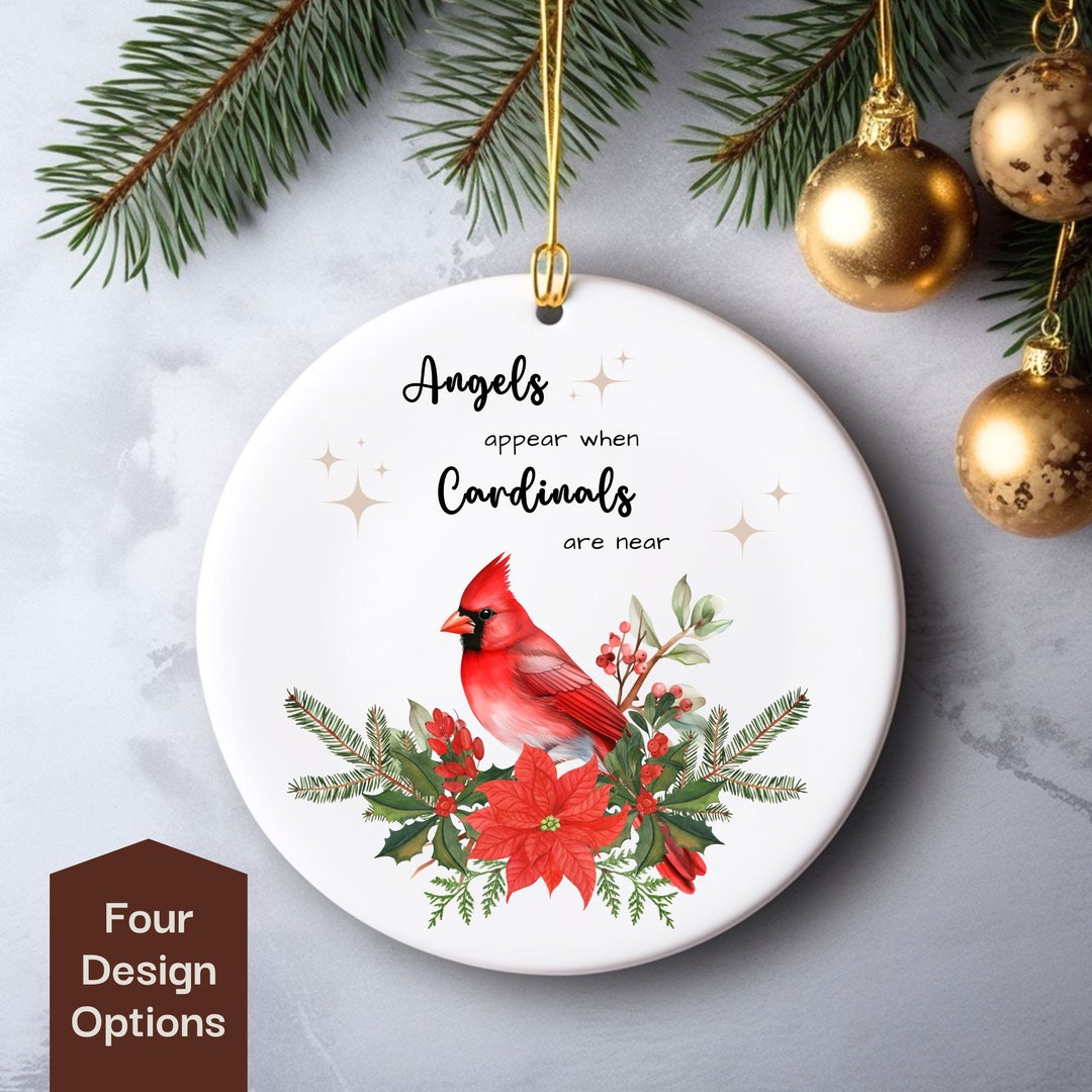 Cardinal Ornament, Cardinal Memorial Ornament, Cardinal Memorial ...