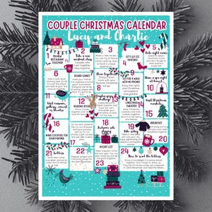 Personalized Couple's Activity Advent Calendar (printable) - Etsy