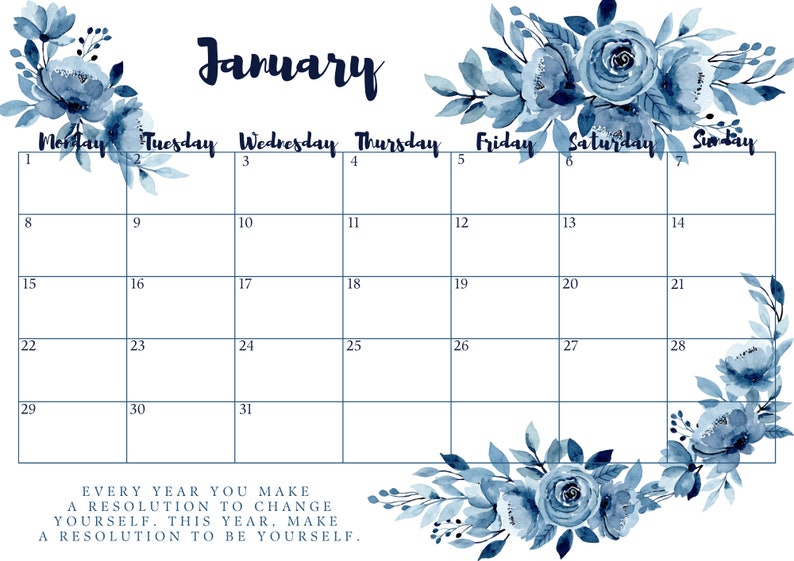 2024 Monthly Planner Calendar With Motivational QUOTES, 2024 Calendar ...