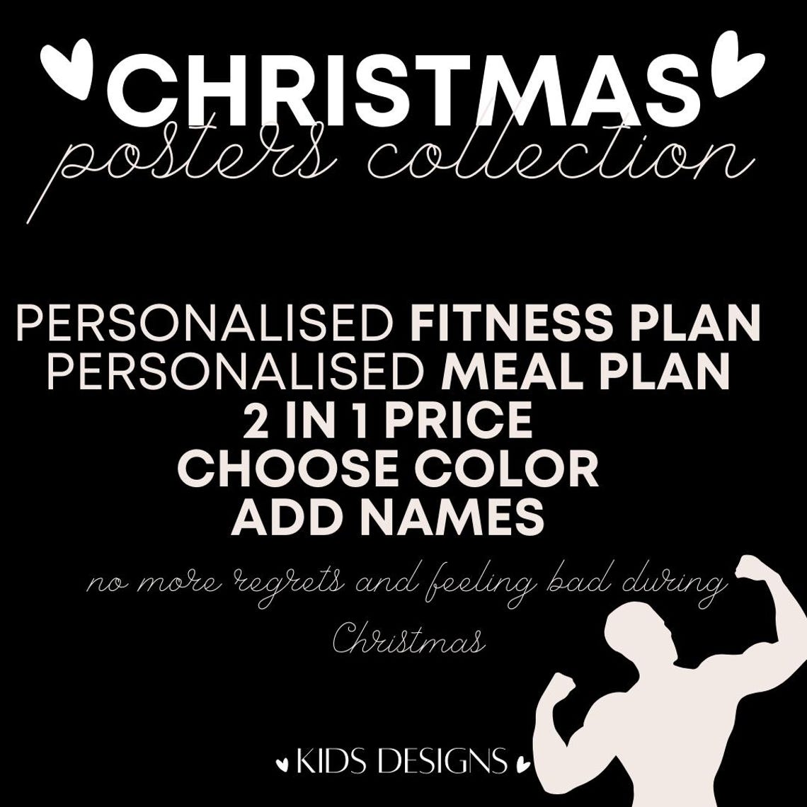 2 Fitness Advent Calendar&meal Plan, Christmas Calendar, Workout ...