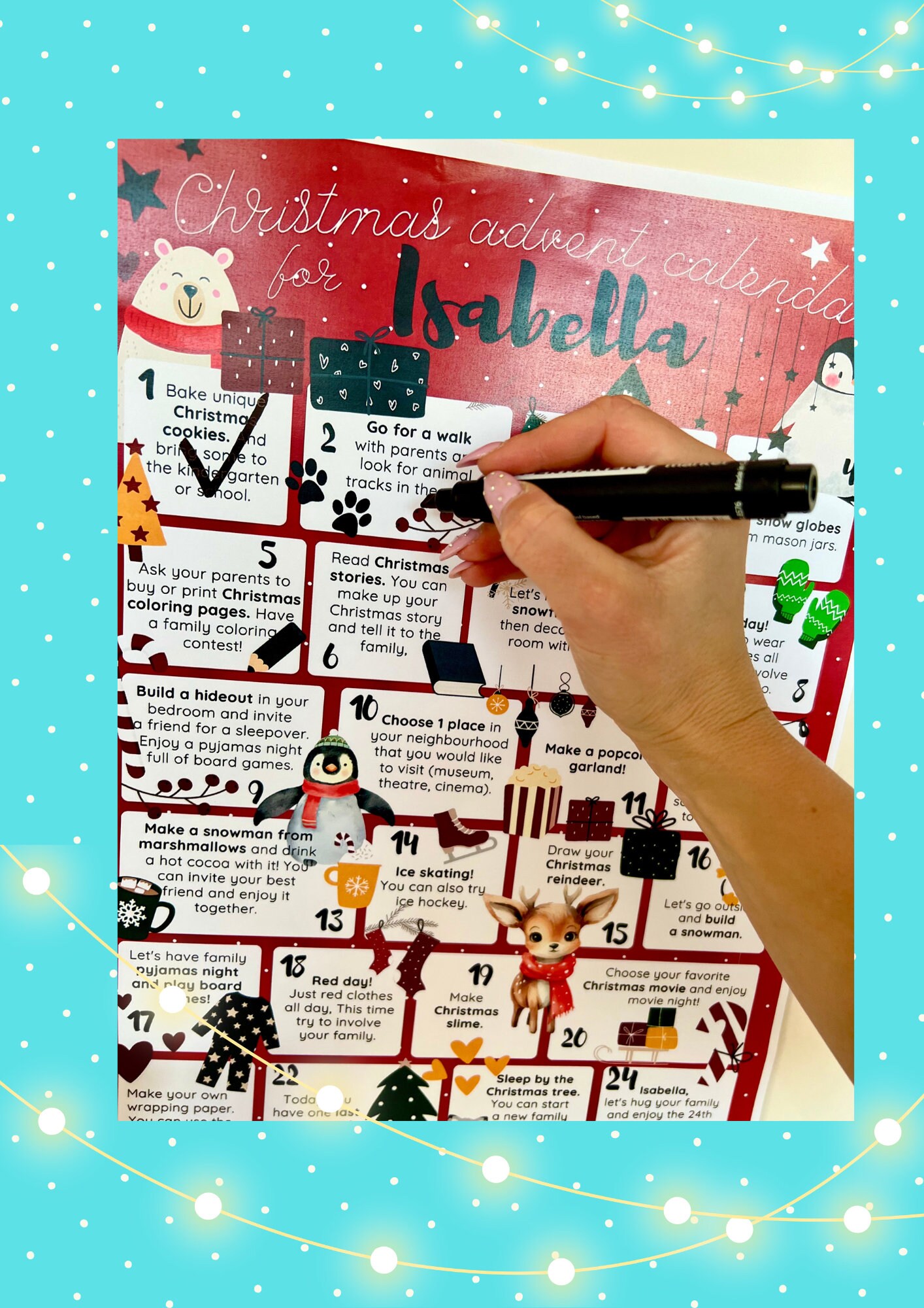 Christmas Advent Calendar, Kids Activities, Children Time, Christmas ...