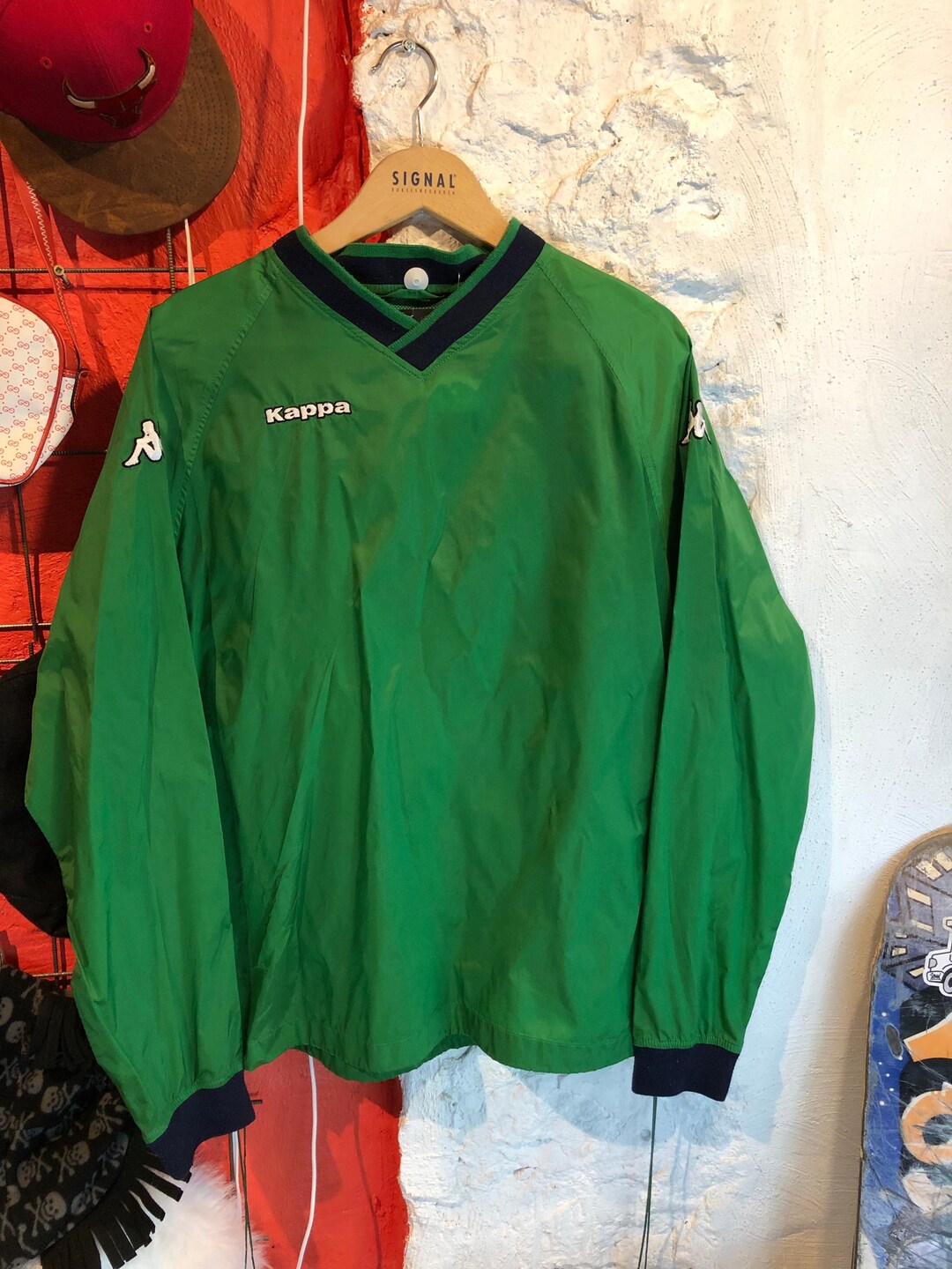 Kappa Men's XL Black and White Track Jacket With Full-zip and Stand ...