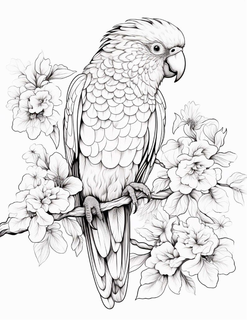 Coloring Pages | Animal Digital Coloring Book | Adult Color Pages - Etsy