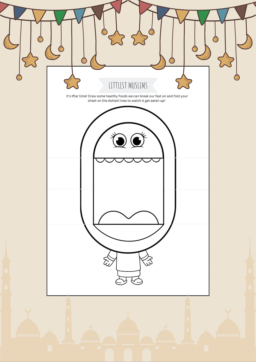 Ramadan Themed Printable Activity - GIRL Healthy Iftar, Ramadan ...