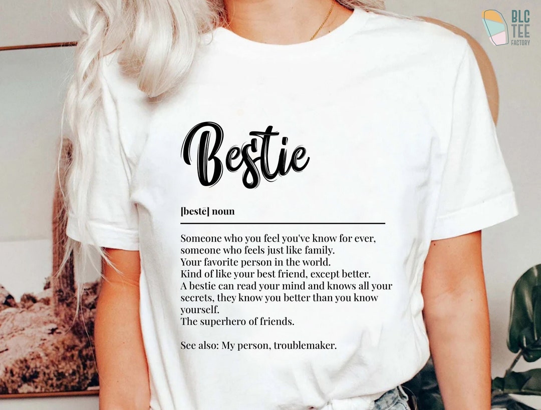 Besties Definition T-shirt, Trendy Big Besties Tshirt, Cool Best ...