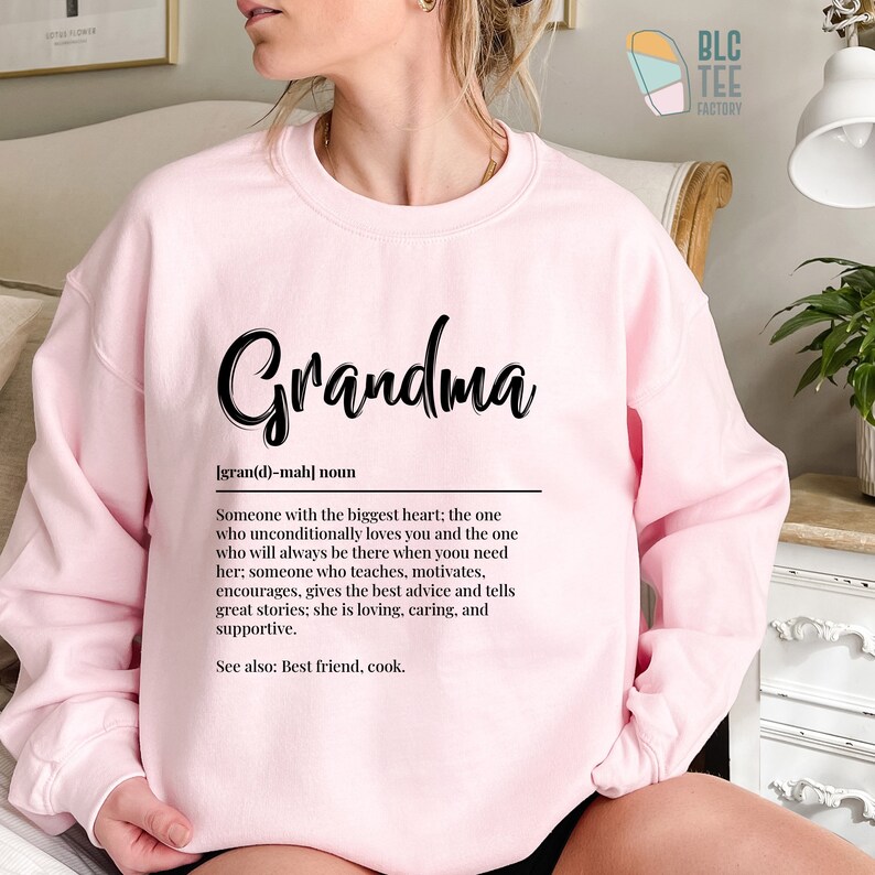 Grandma Definition T-shirt, Trendy Granny Grandmother Tshirt, Cool ...