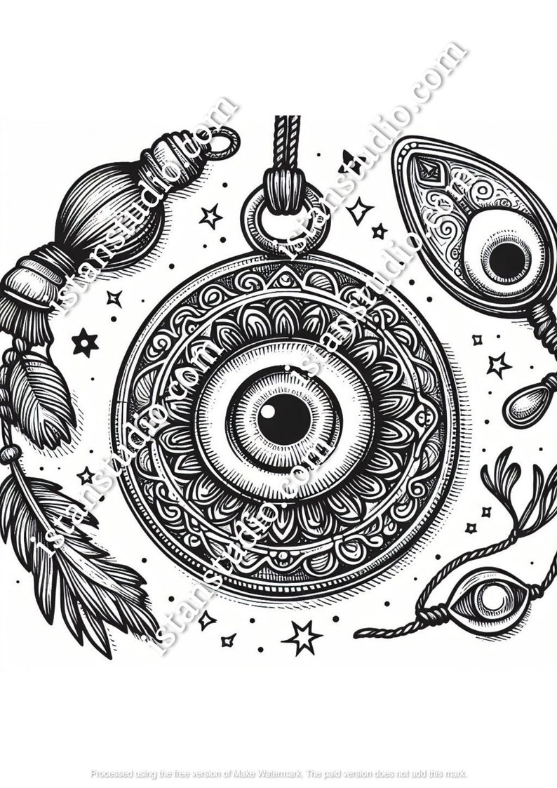 Turkiyes Cultural Symbols Coloring Book, Printable PDF, Antalya ...