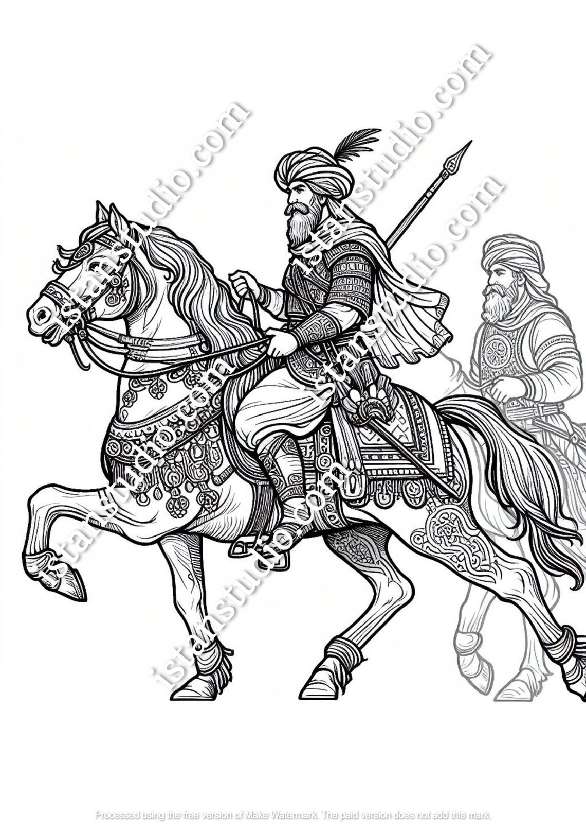 Turkiyes Cultural Symbols Coloring Book, Printable PDF, Antalya ...