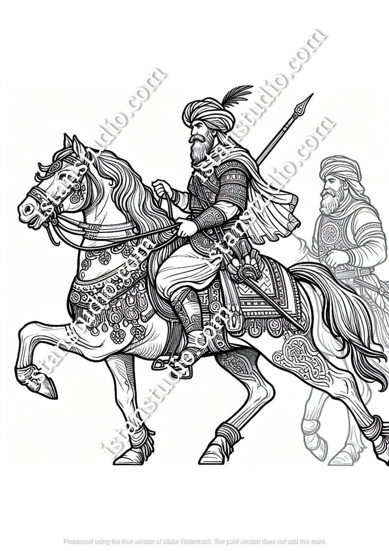 Turkiyes Cultural Symbols Coloring Book, Printable PDF, Antalya ...