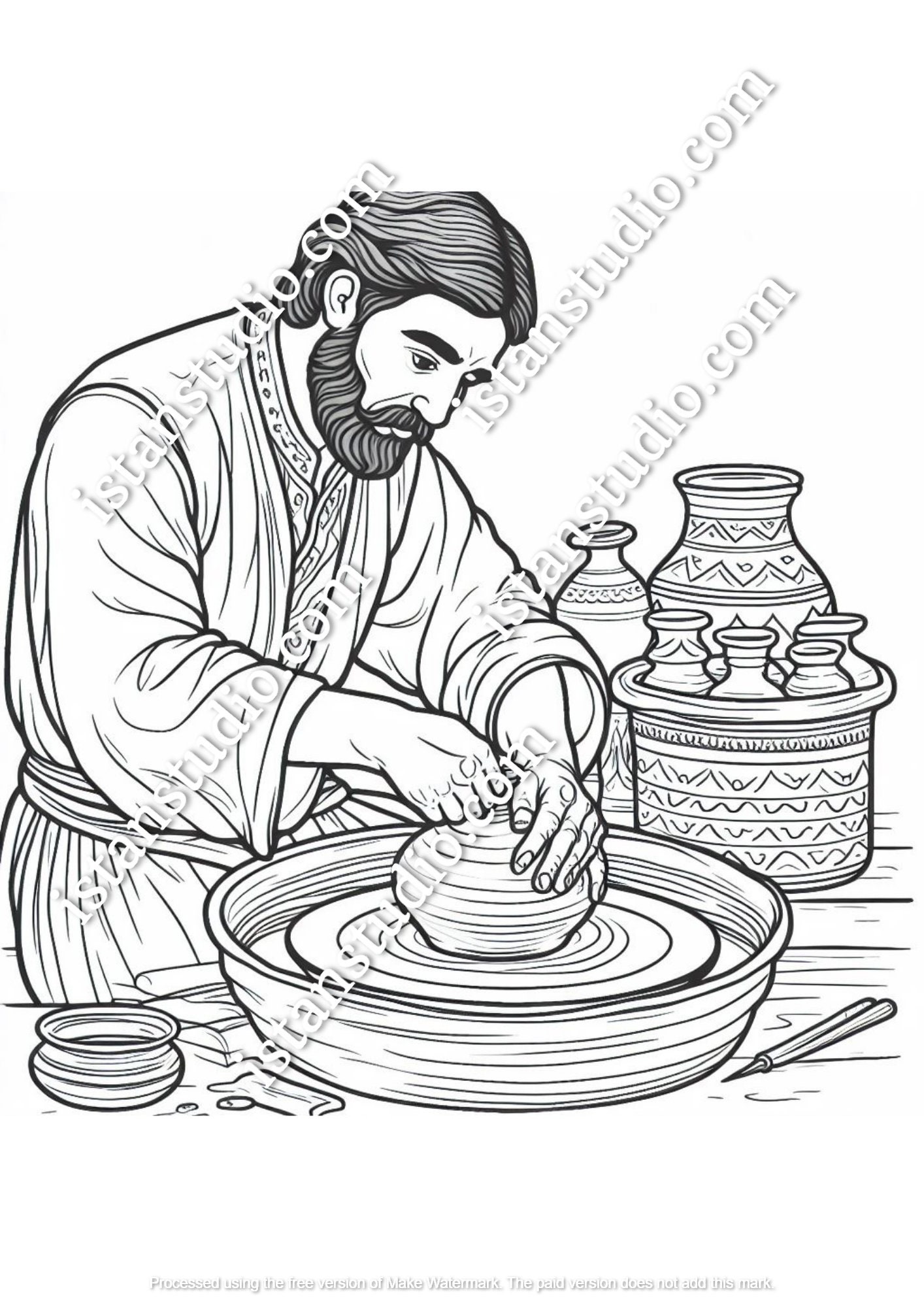 Turkiyes Cultural Symbols Coloring Book, Printable PDF, Antalya ...