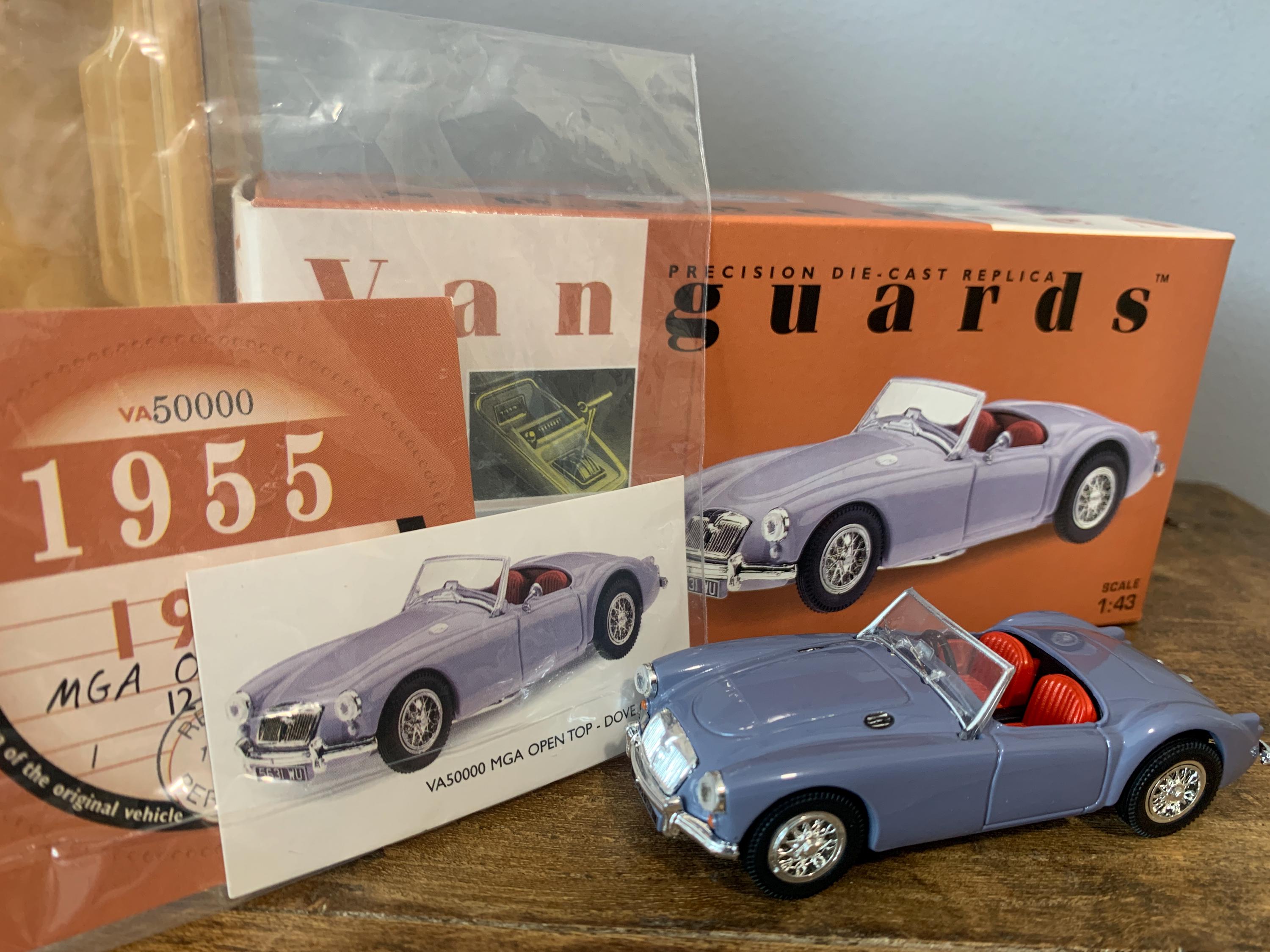 MGA Roadster 1955 1:43 Scale Model Limited Edition by Vanguards ...