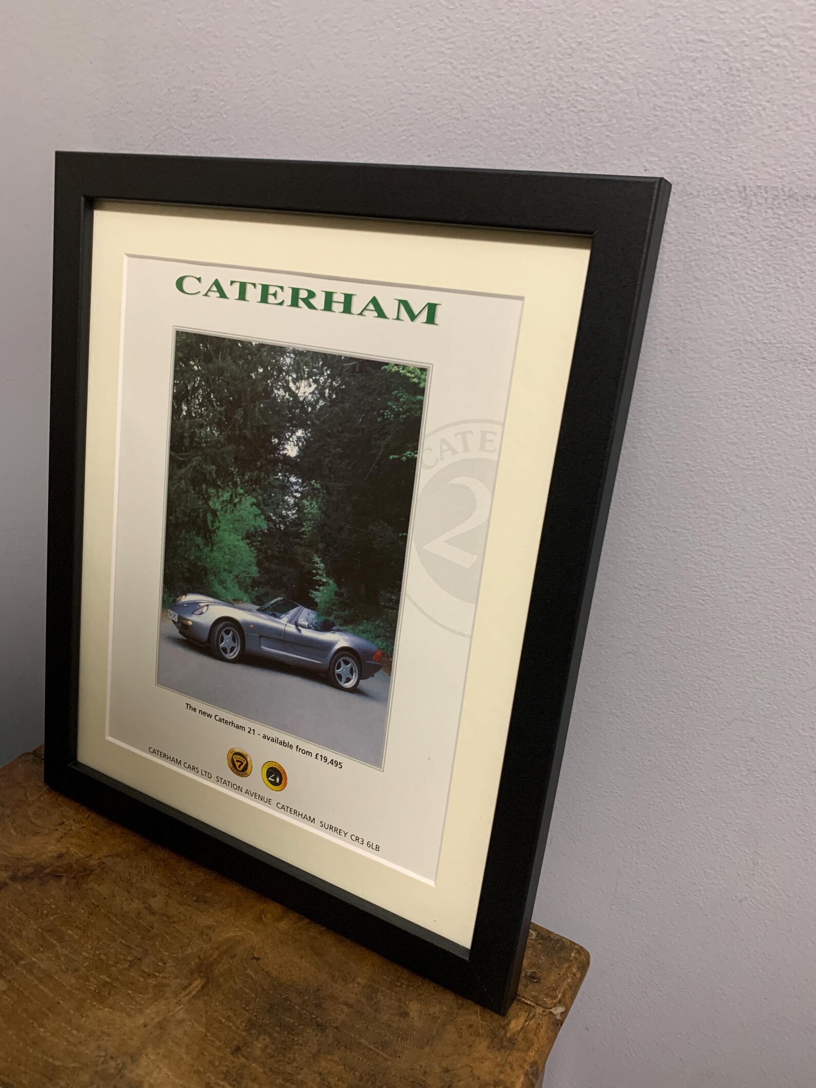 CATERHAM 21 - 1997 Framed Original Advertising Wall Art, Birthday Gift ...
