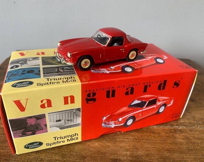 TRIUMPH SPITFIRE 1966 - Red 1:43 Scale Model by Vanguards, Birthday ...