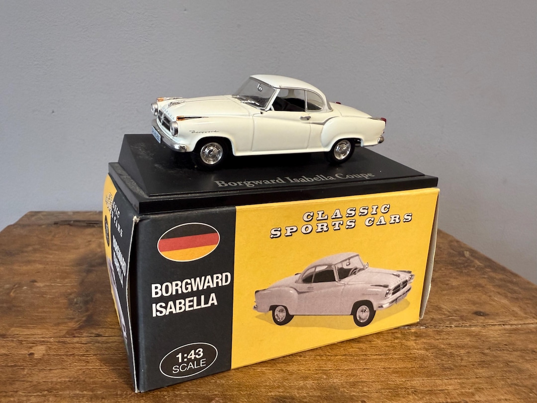 BORGWARD ISABELLA 1:43 Scale Model by Atlas, Birthday or Christmas Gift ...