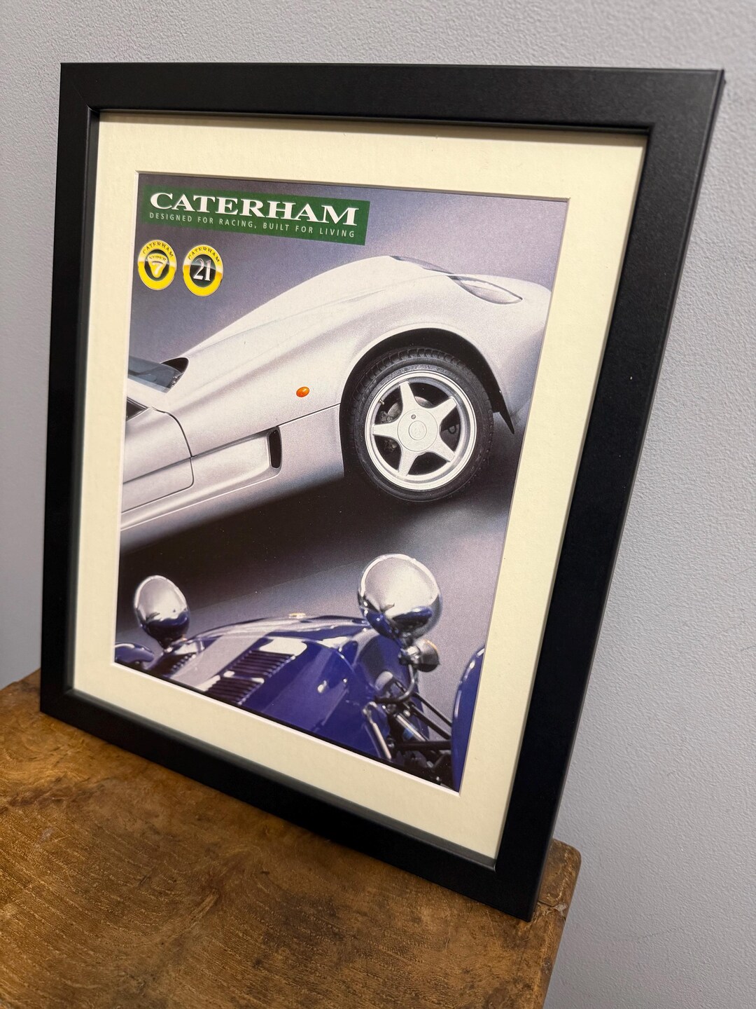 CATERHAM 7 & 21 - 1999 Framed Original Advertising Wall Art, Christmas ...