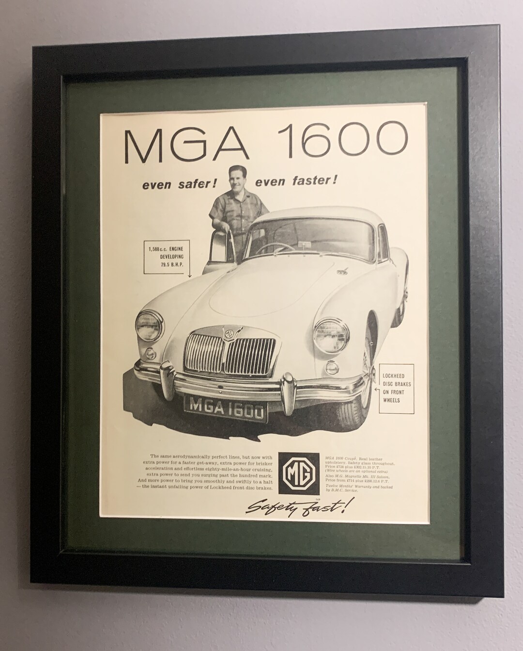 MGA 1960 Framed Original Advertising Wall Art Print Poster, Christmas ...