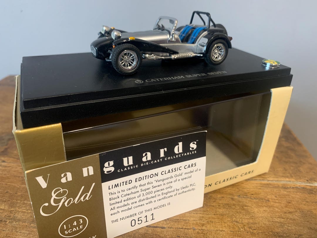 CATERHAM 7 1:43 Scale Model by Vanguards, Limited Edition Birthday Day ...