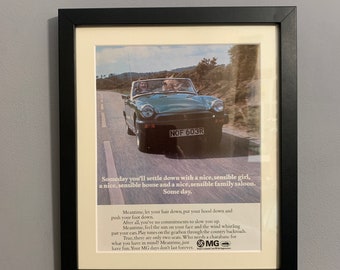 MG Midget Car Print 1978, Original Advertising Wall Art - Etsy