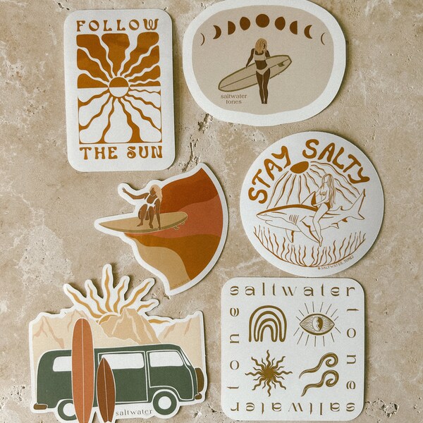 Surf Sticker - Etsy