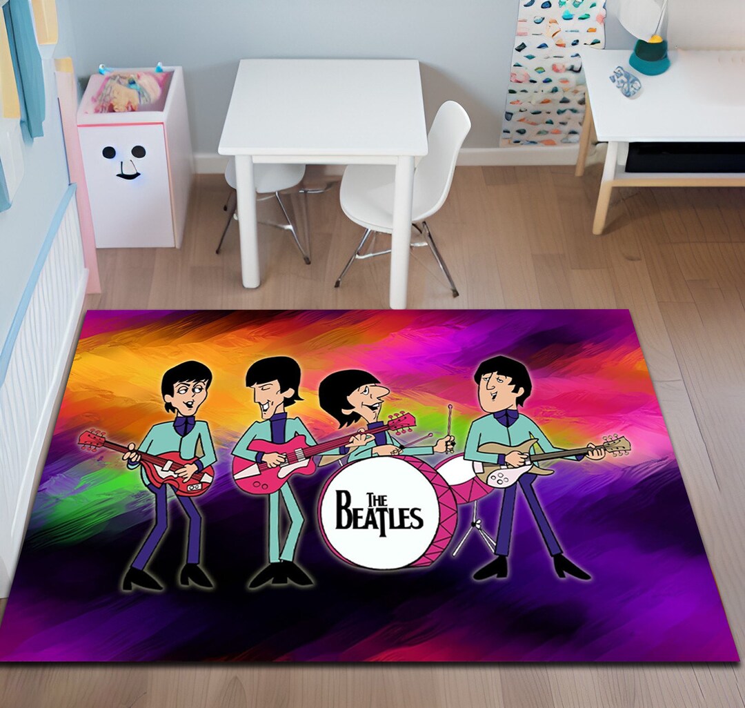 Beatles Rug Song Rug Fan Rug Rock Rug Band Pattern Rug - Etsy