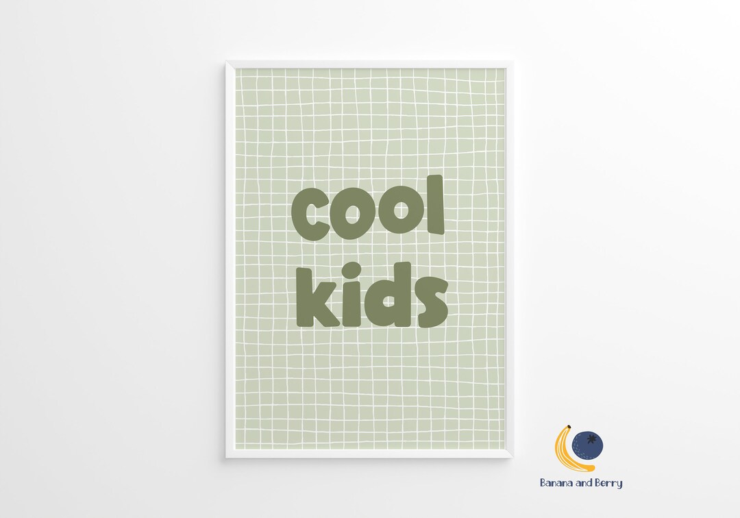 Cool Kids Poster, Nursery Printable, Nursery Decor, Playroom Wall Art ...