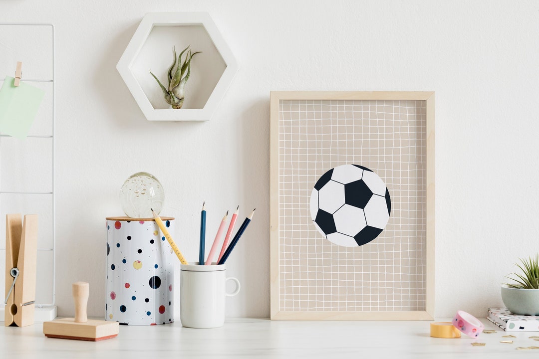 Football Soccer Printable, Sport Prints for Children, Sports Room Decor ...