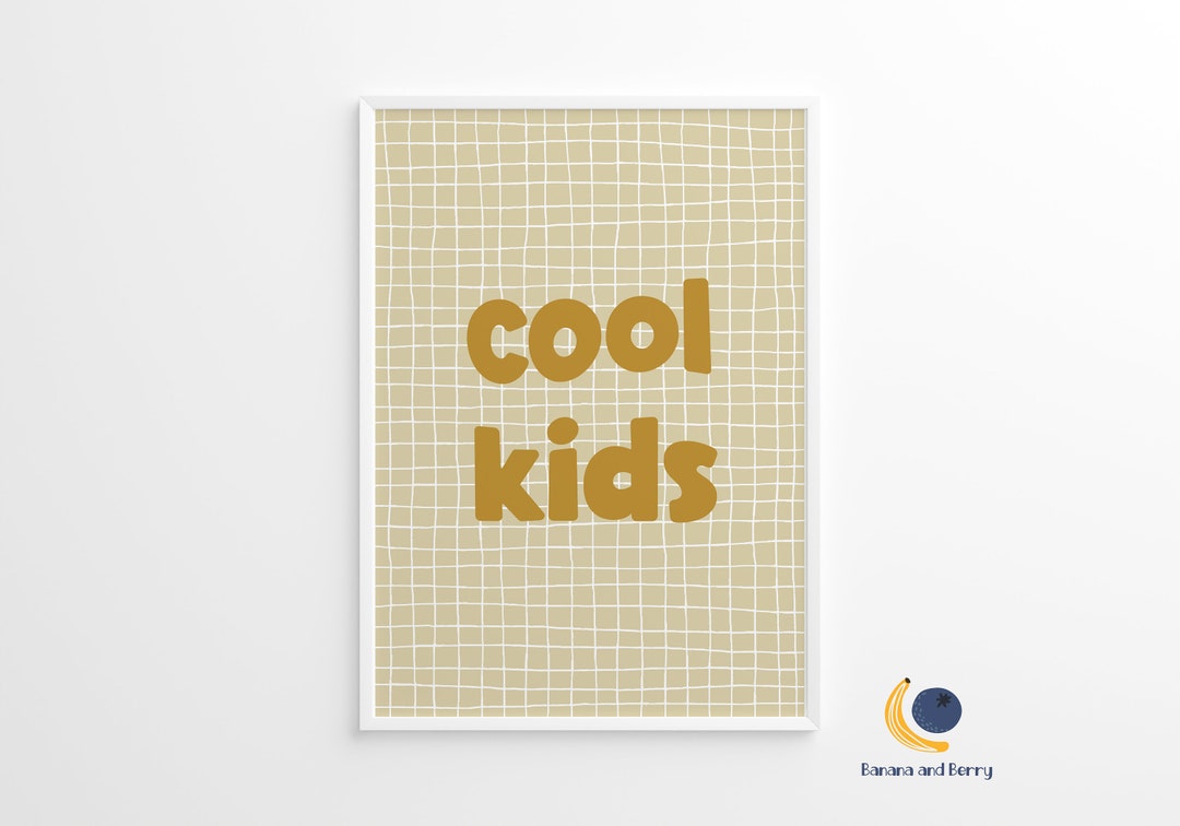 Cool Kids Poster, Nursery Printable, Nursery Decor, Playroom Wall Art ...
