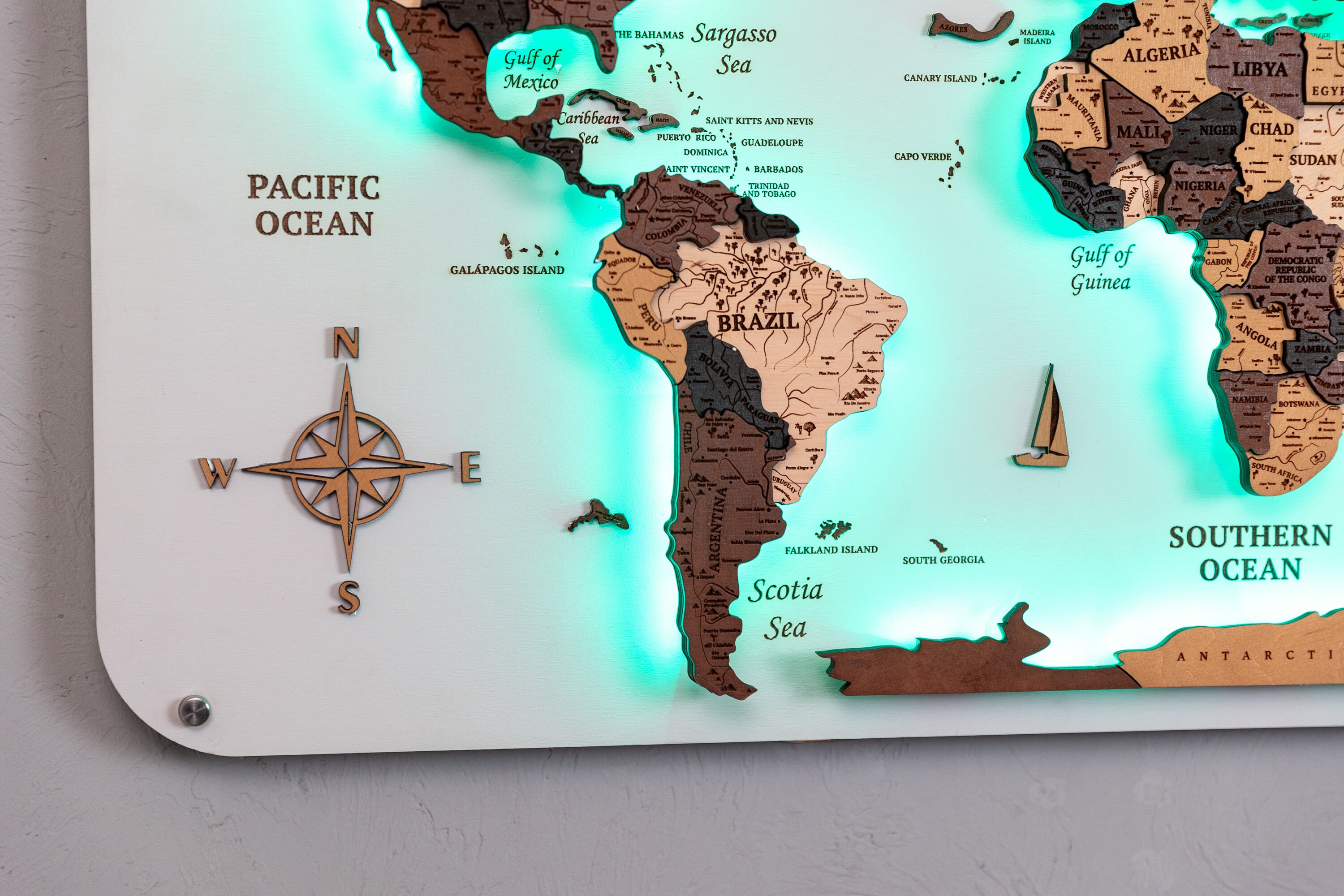 Modern World Map, Wooden Map, 3D Wooden World Map, World Map Wall Art, Wood Wall Map, World Map ...