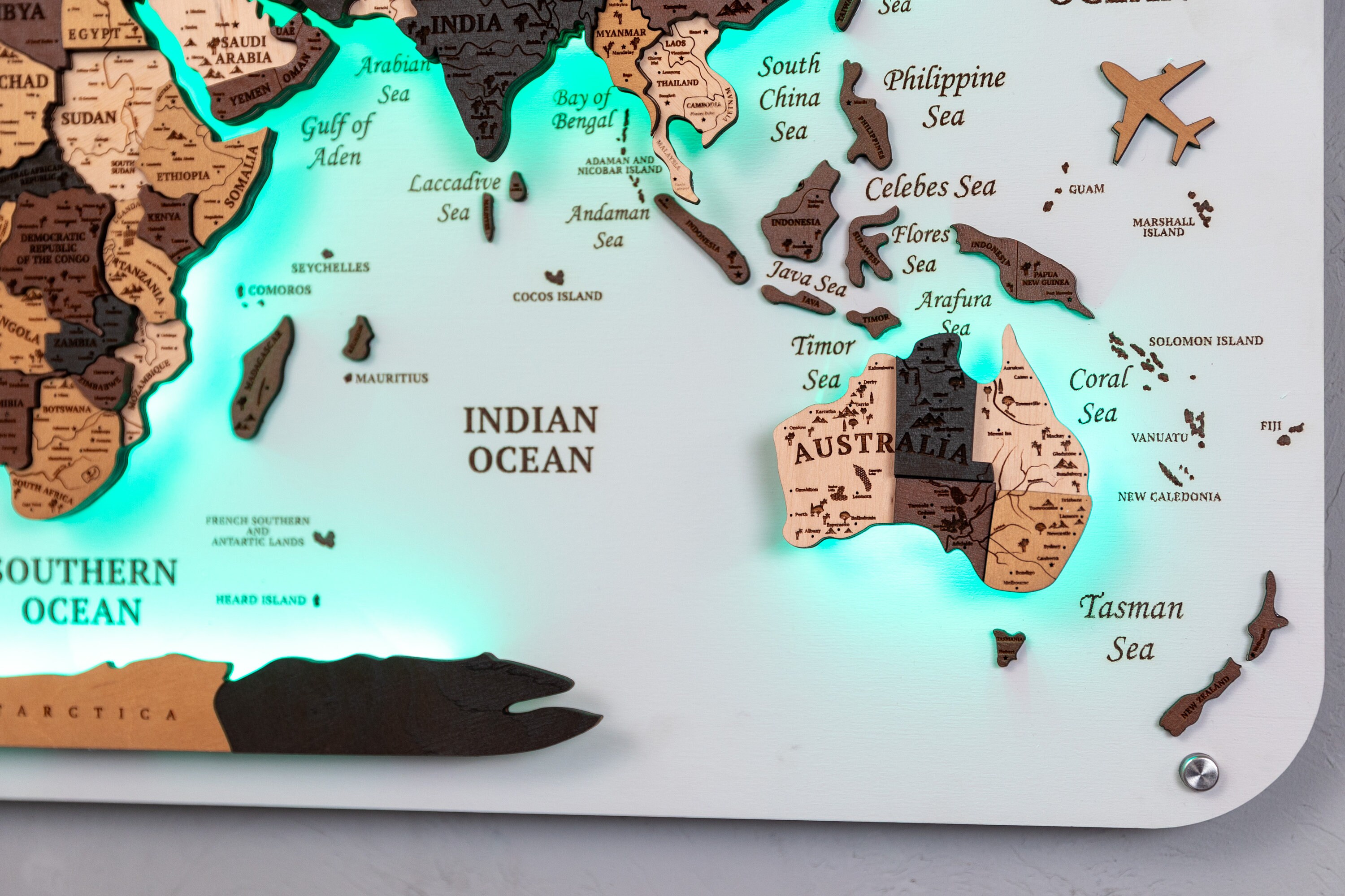 Modern World Map, Wooden Map, 3D Wooden World Map, World Map Wall Art, Wood Wall Map, World Map ...
