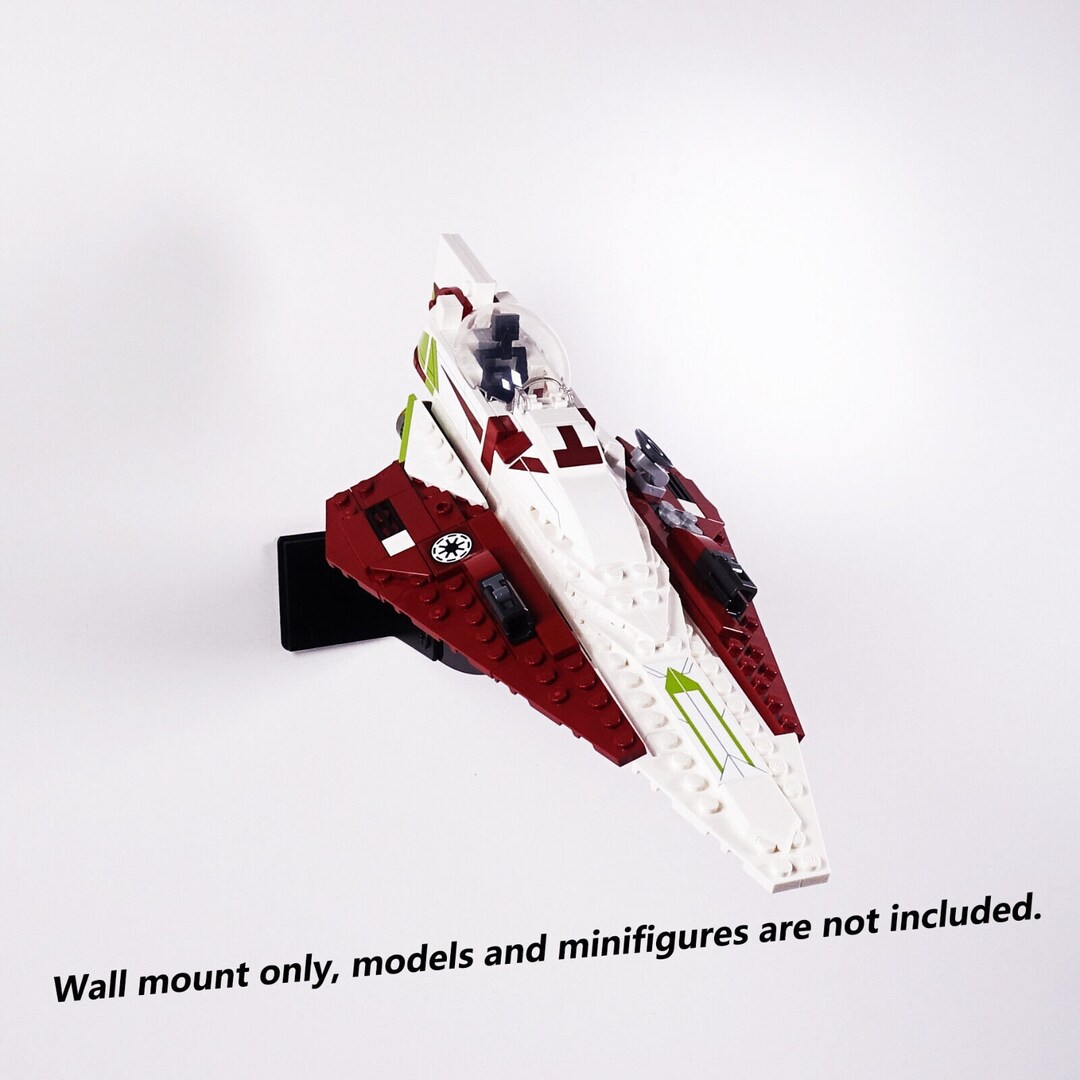 Wall Mount for LEGO 75333 Obi-wan Kenobis Jedi Starfighter, Wallmount ...